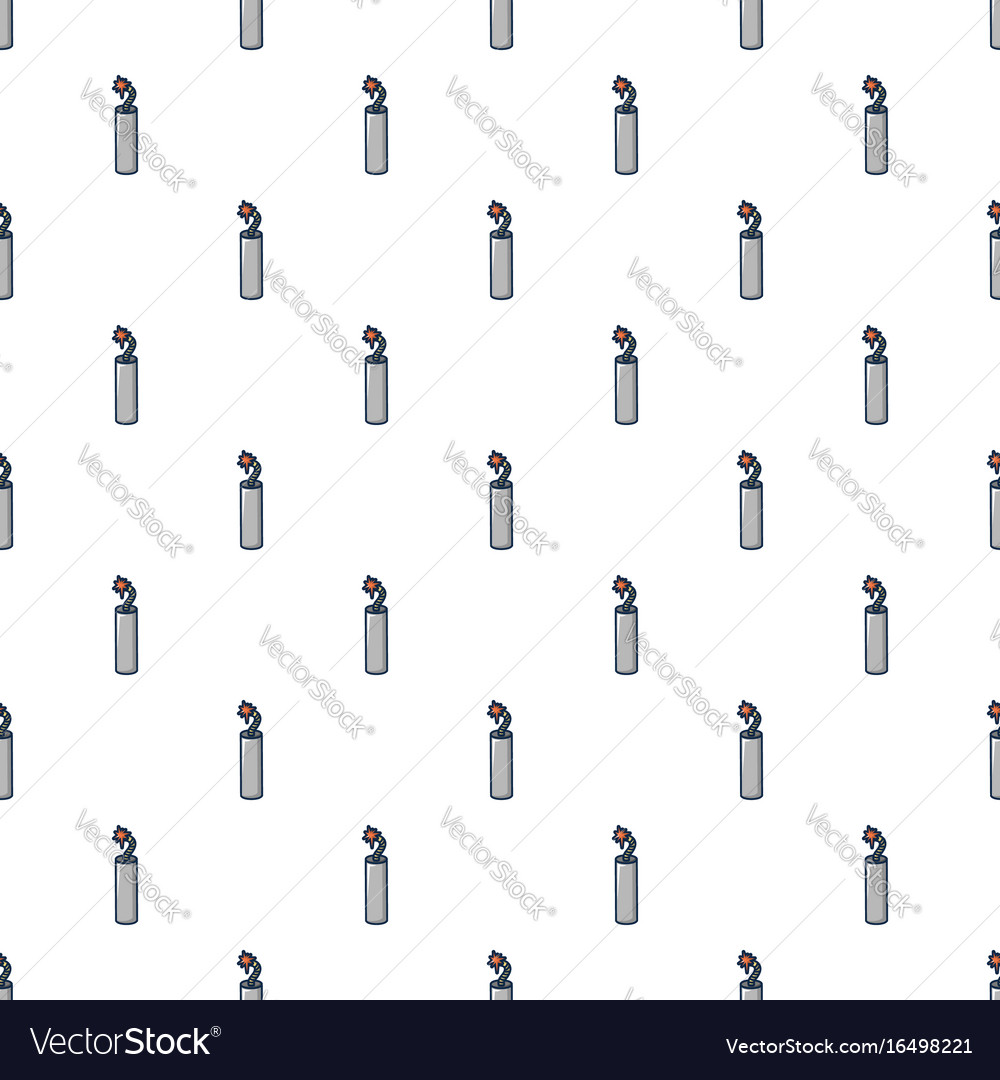 Dynamite explosive pattern seamless Royalty Free Vector