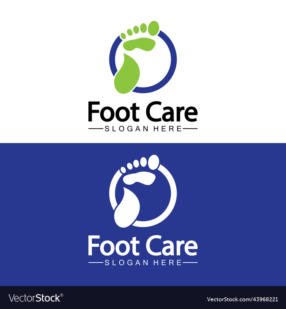 Foot logo design template Royalty Free Vector Image