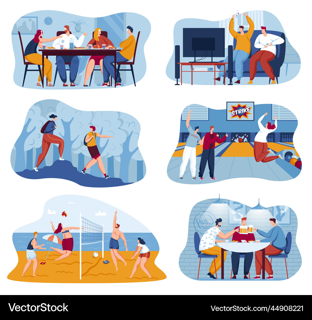 Friendship people man woman Royalty Free Vector Image