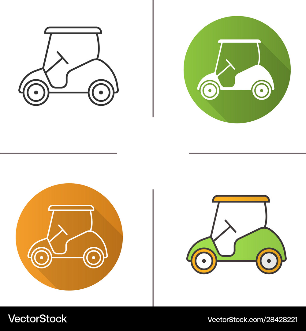Golf cart icon Royalty Free Vector Image - VectorStock
