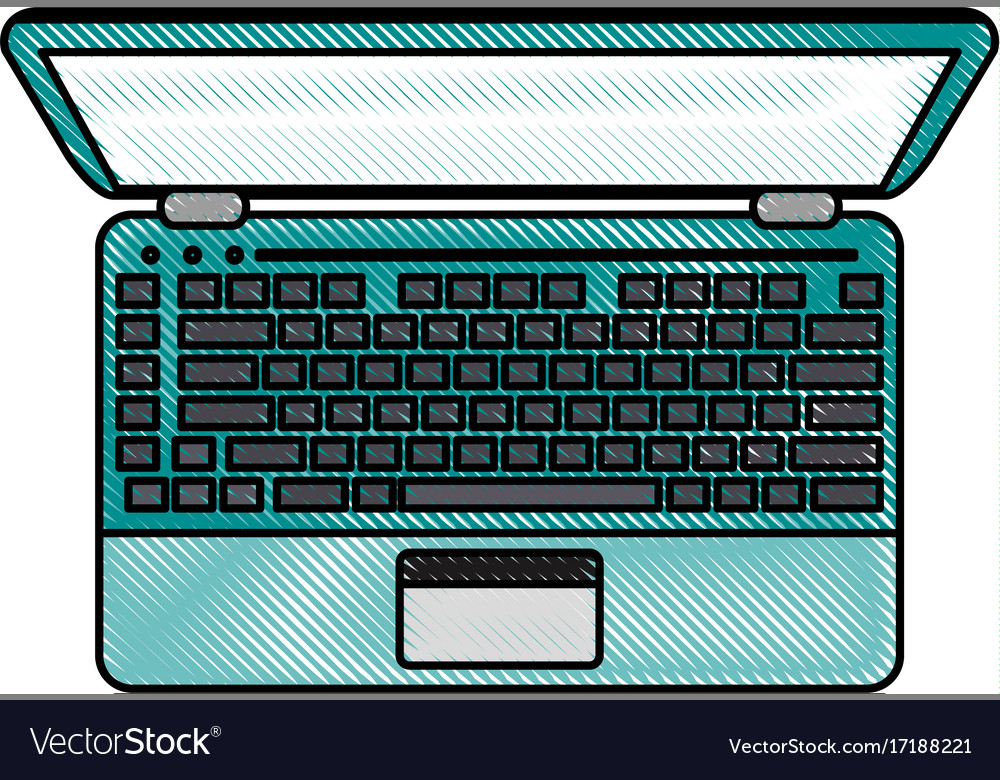 Laptop pc technology Royalty Free Vector Image