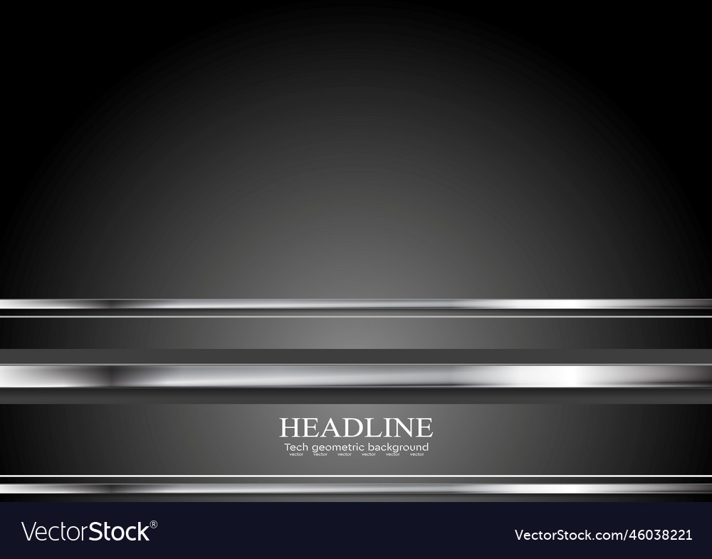 Minimal technology metallic background Royalty Free Vector