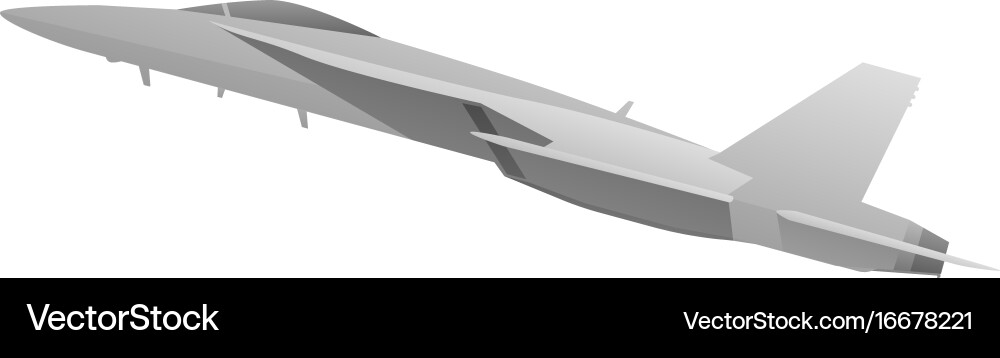 Modern military fighter jet aircraft Royalty Free Vector