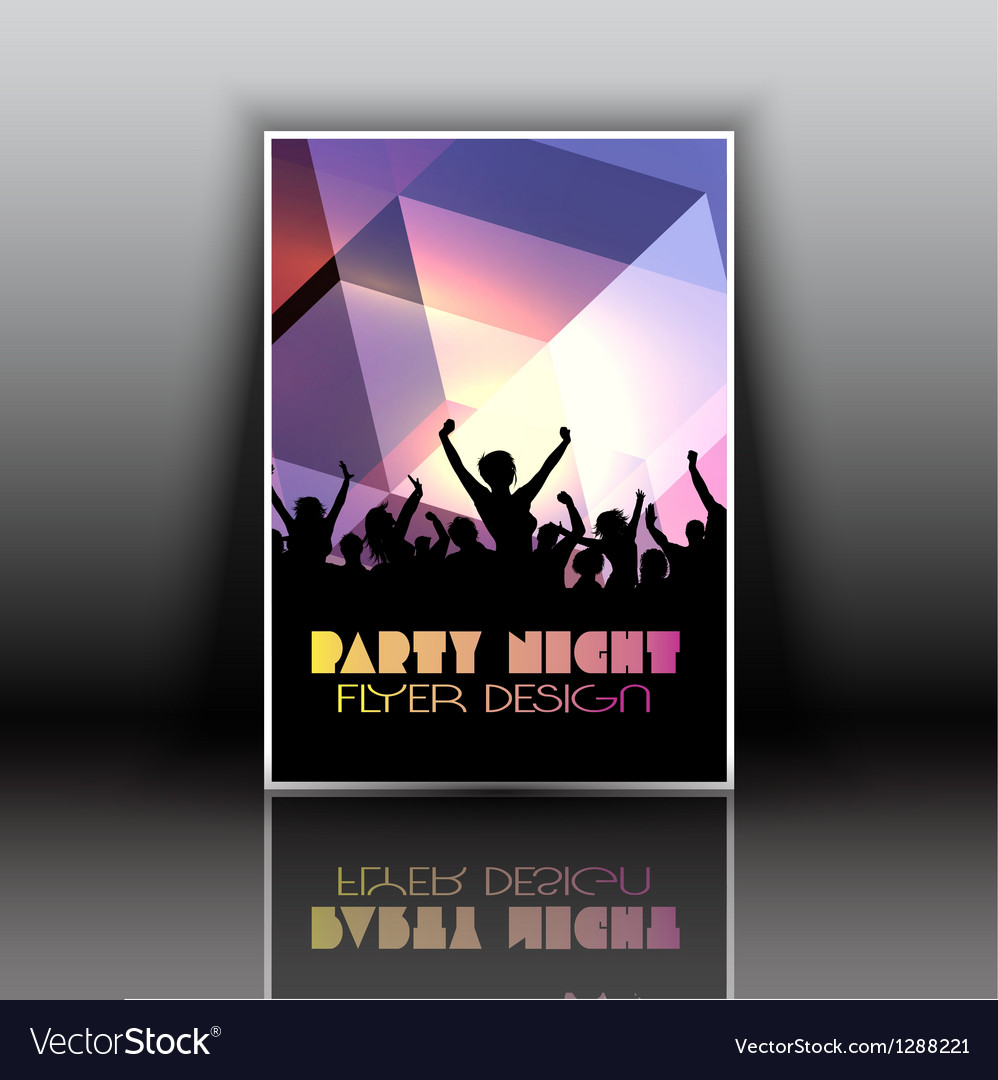 Party flyer Royalty Free Vector Image - VectorStock