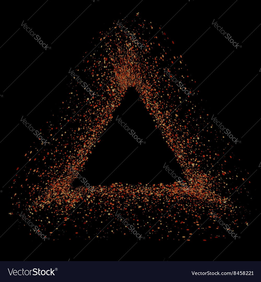 Red triangle frame Royalty Free Vector Image - VectorStock