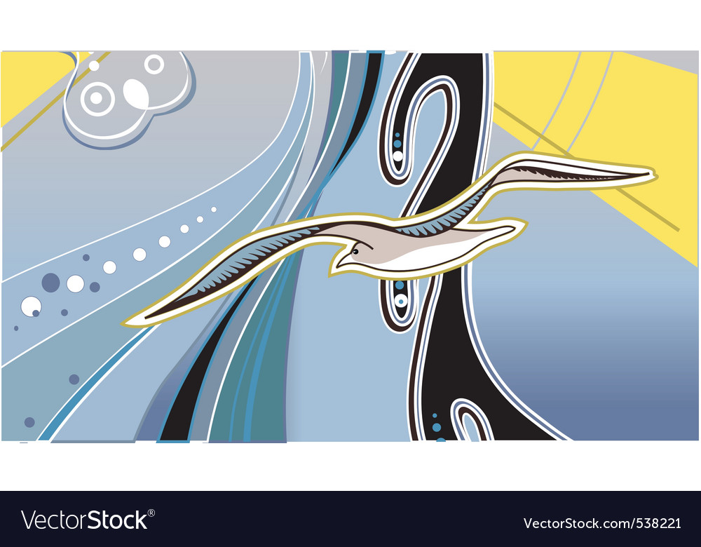 Sea birds Royalty Free Vector Image - VectorStock