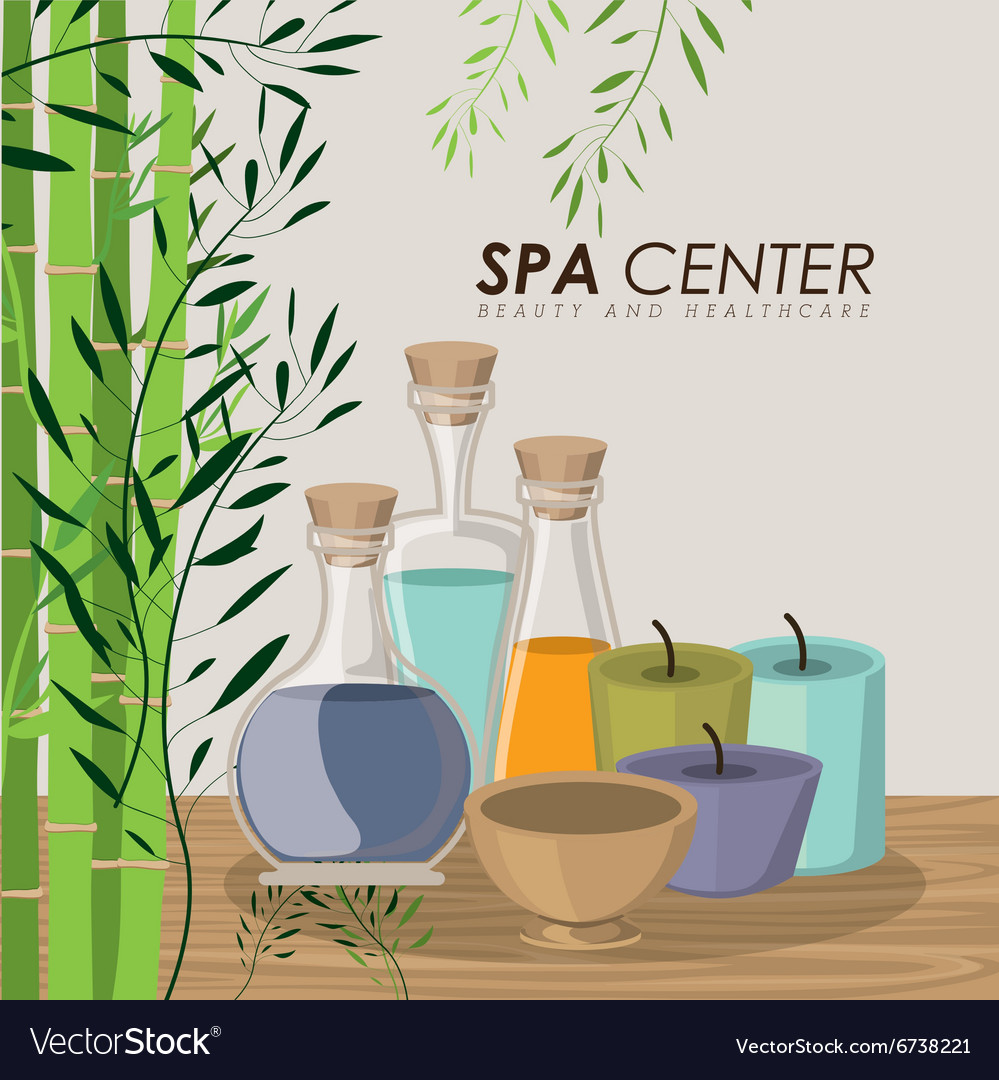Spa center design Royalty Free Vector Image - VectorStock