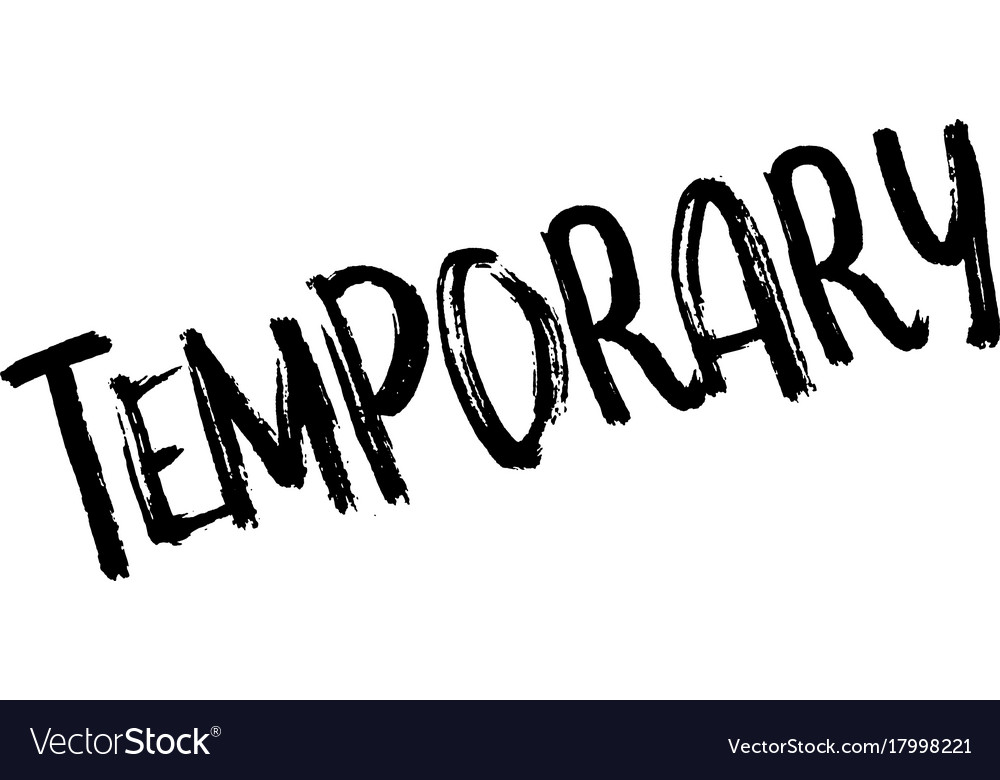 Temporary rubber stamp Royalty Free Vector Image