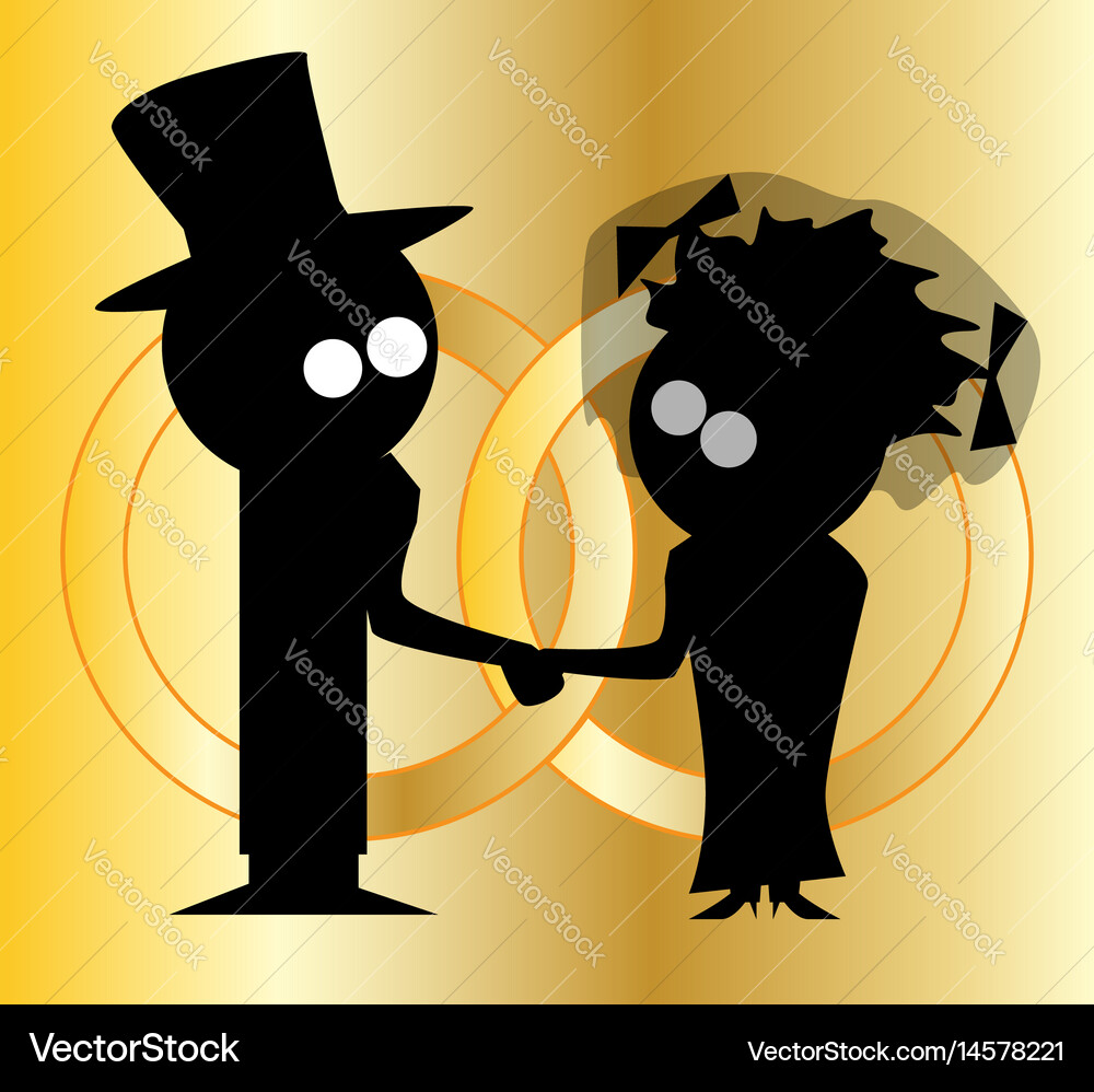 Wedding bands Royalty Free Vector Image - VectorStock