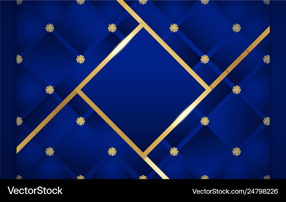 Abstract blue background in premium indian style Vector Image