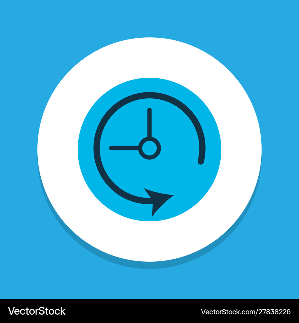 Deadline icon colored symbol premium quality Vector Image