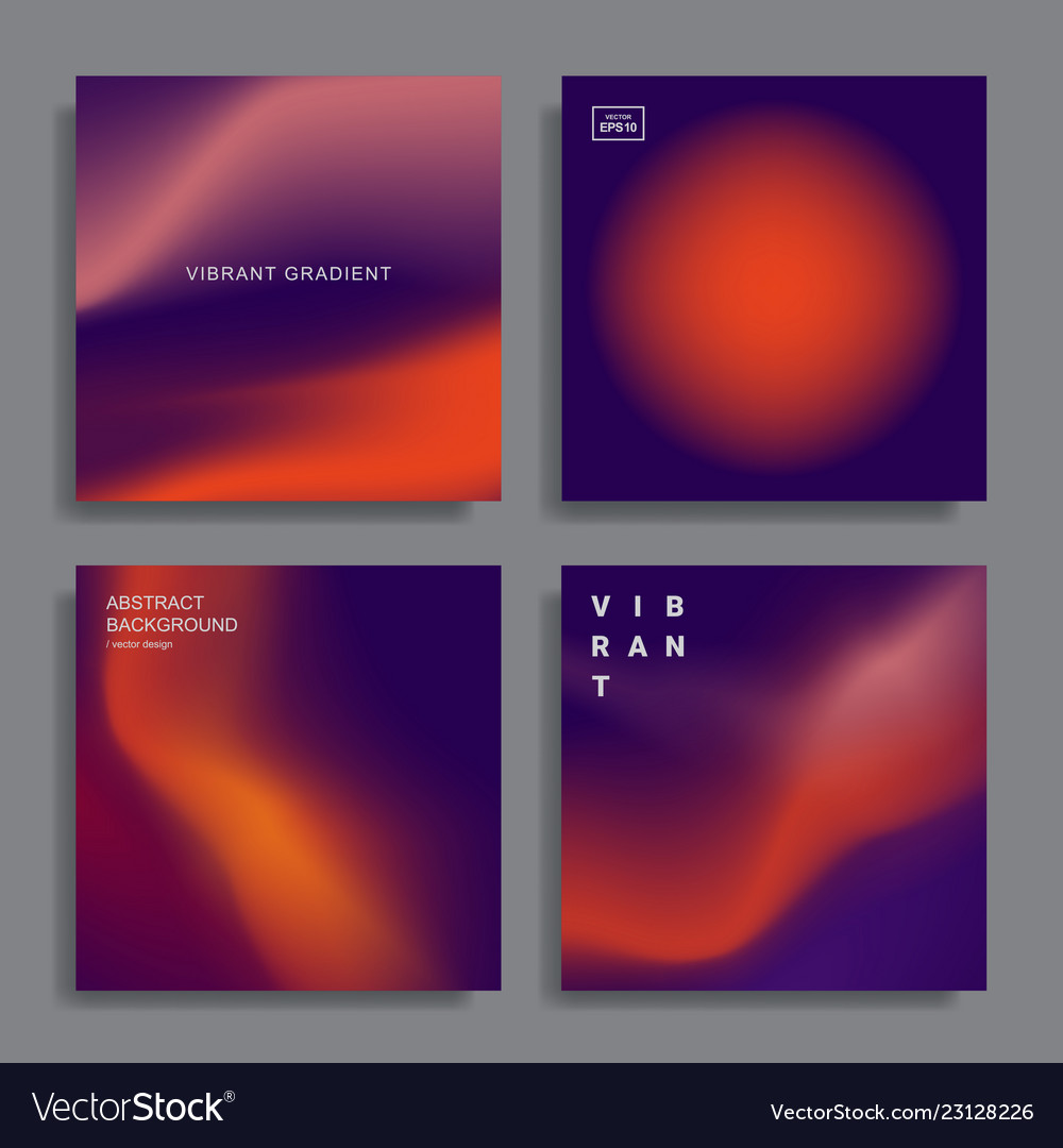 Design templates with vibrant gradient shapes Vector Image