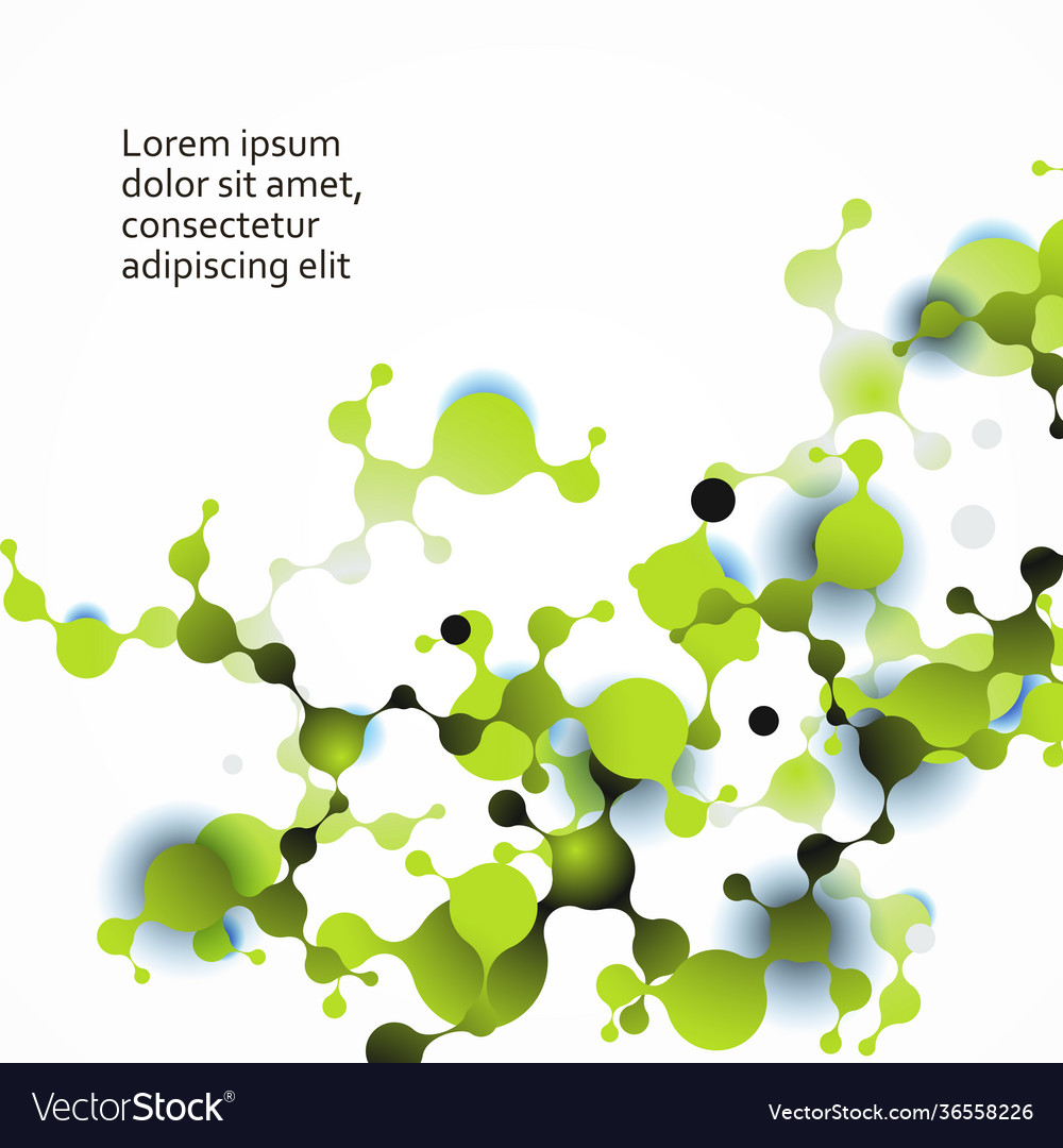 Molecule and molecular structure isolated atoms Vector Image