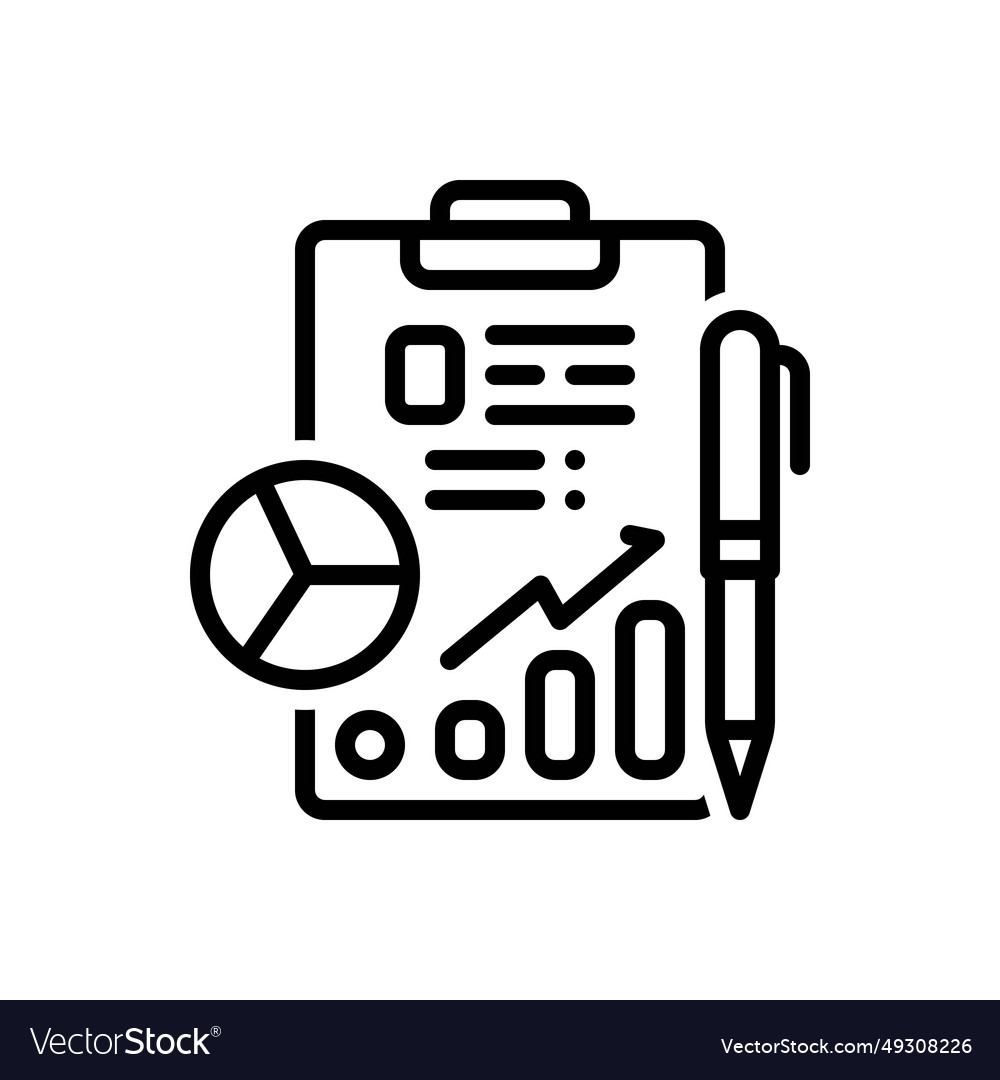 Report Royalty Free Vector Image Vectorstock