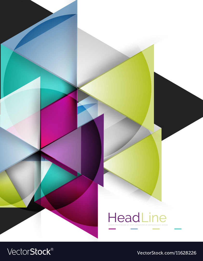 Triangle abstract background Royalty Free Vector Image