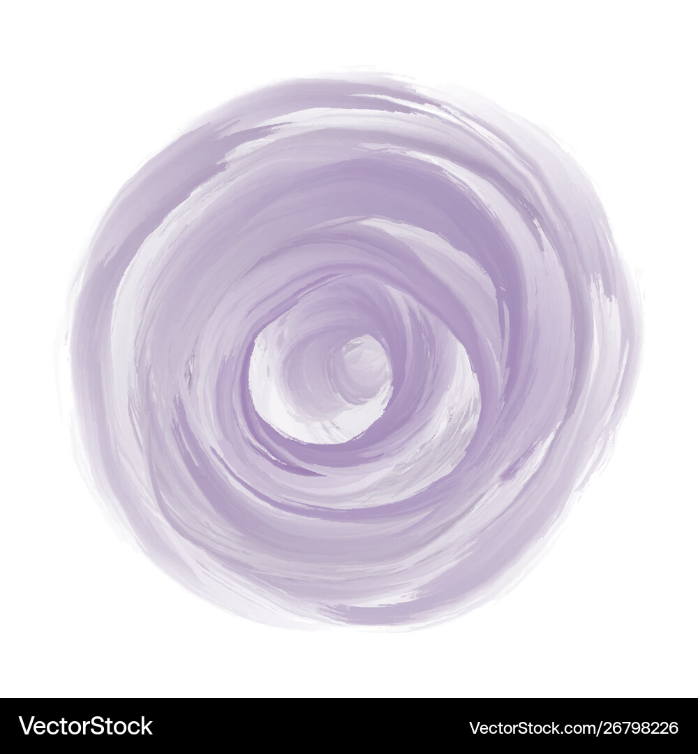 Violet round watercolor on white background Vector Image