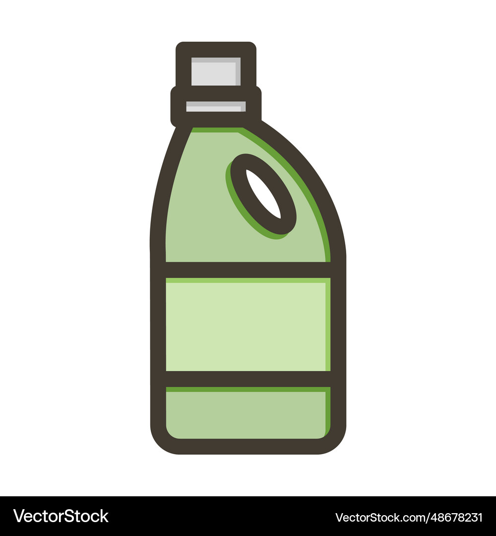 Bleach thick line filled colors icon for personal Vector Image