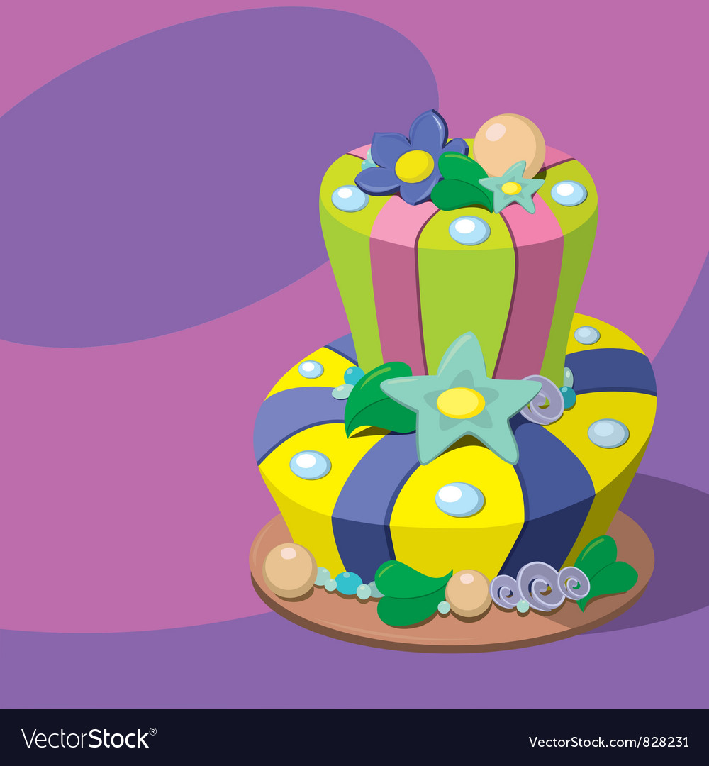 Cake Royalty Free Vector Image - VectorStock