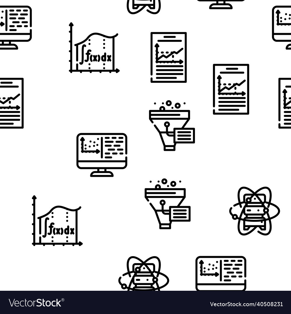 Data science innovate technology seamless Vector Image