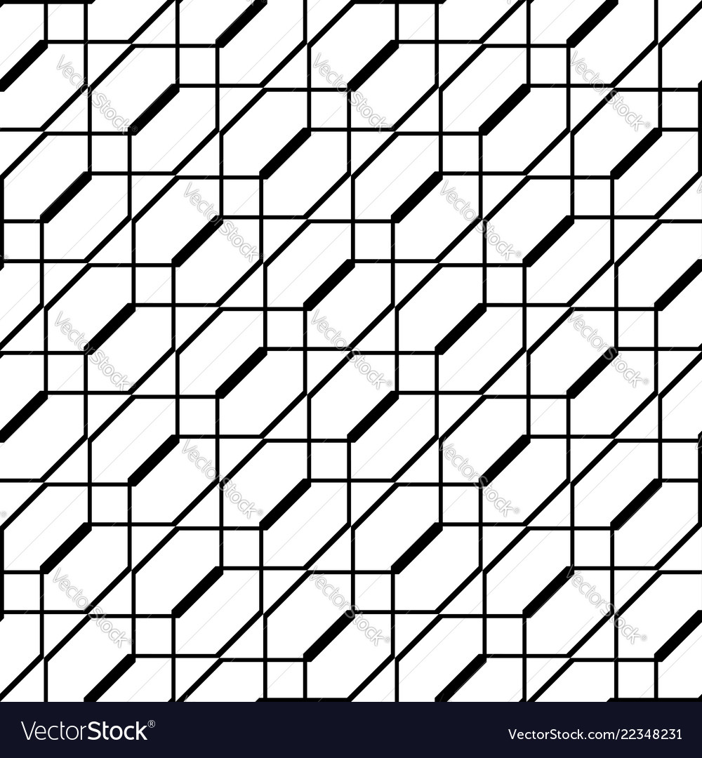 Design seamless monochrome geometric pattern Vector Image