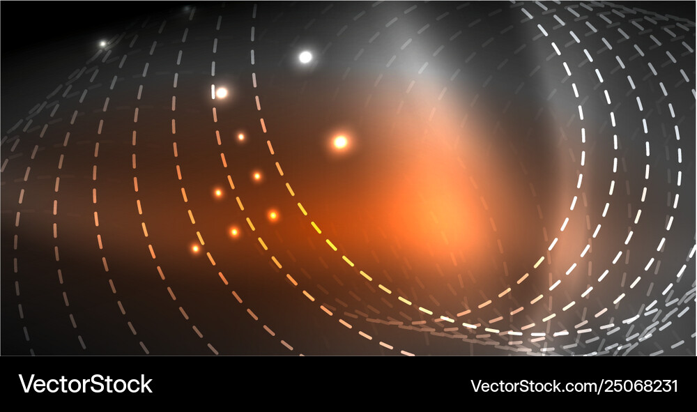 Glowing shiny neon colors with abstract lines Vector Image