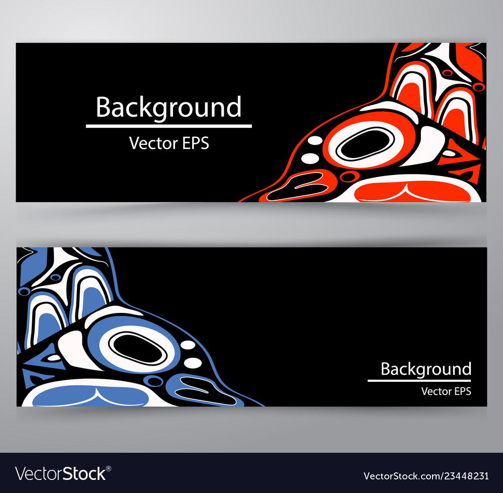 Native header invitation Royalty Free Vector Image