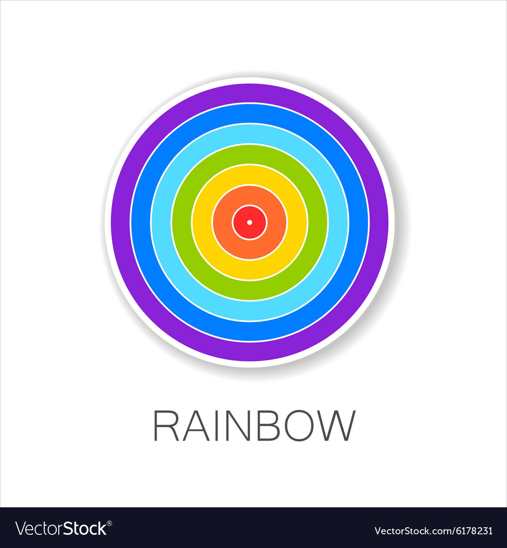 Rainbow logo Royalty Free Vector Image - VectorStock