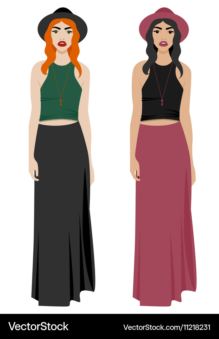With hipster girl geek Royalty Free Vector Image