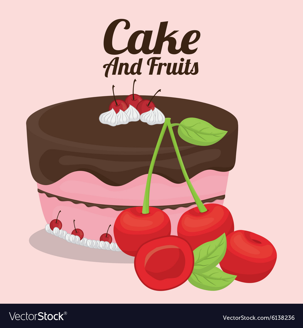 Cake design Royalty Free Vector Image - VectorStock