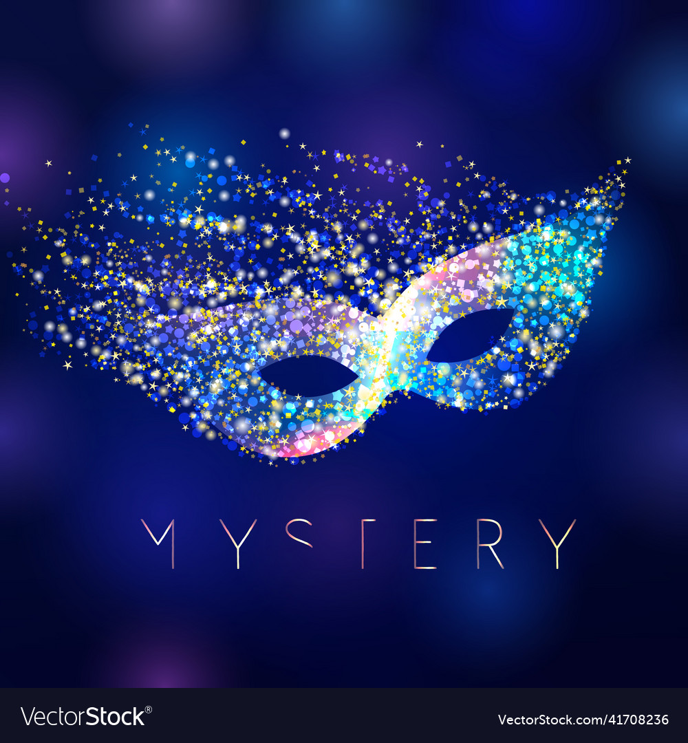 Carnival mask mystery Royalty Free Vector Image