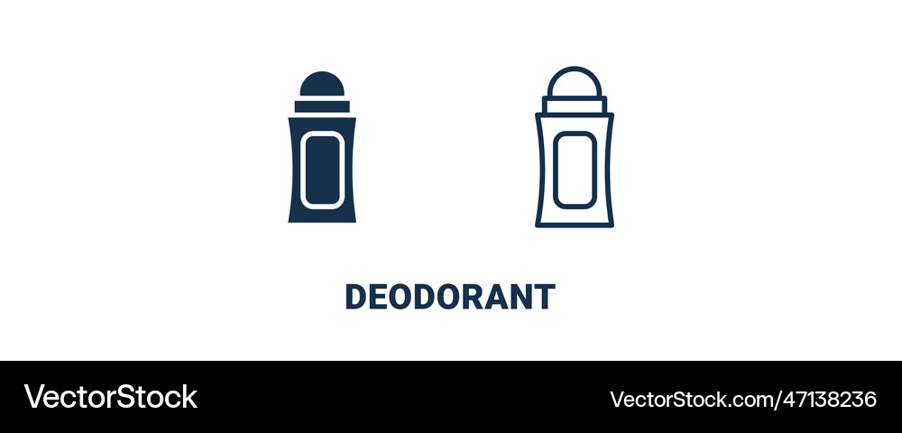 Deodorant icon outline and filled icon Royalty Free Vector