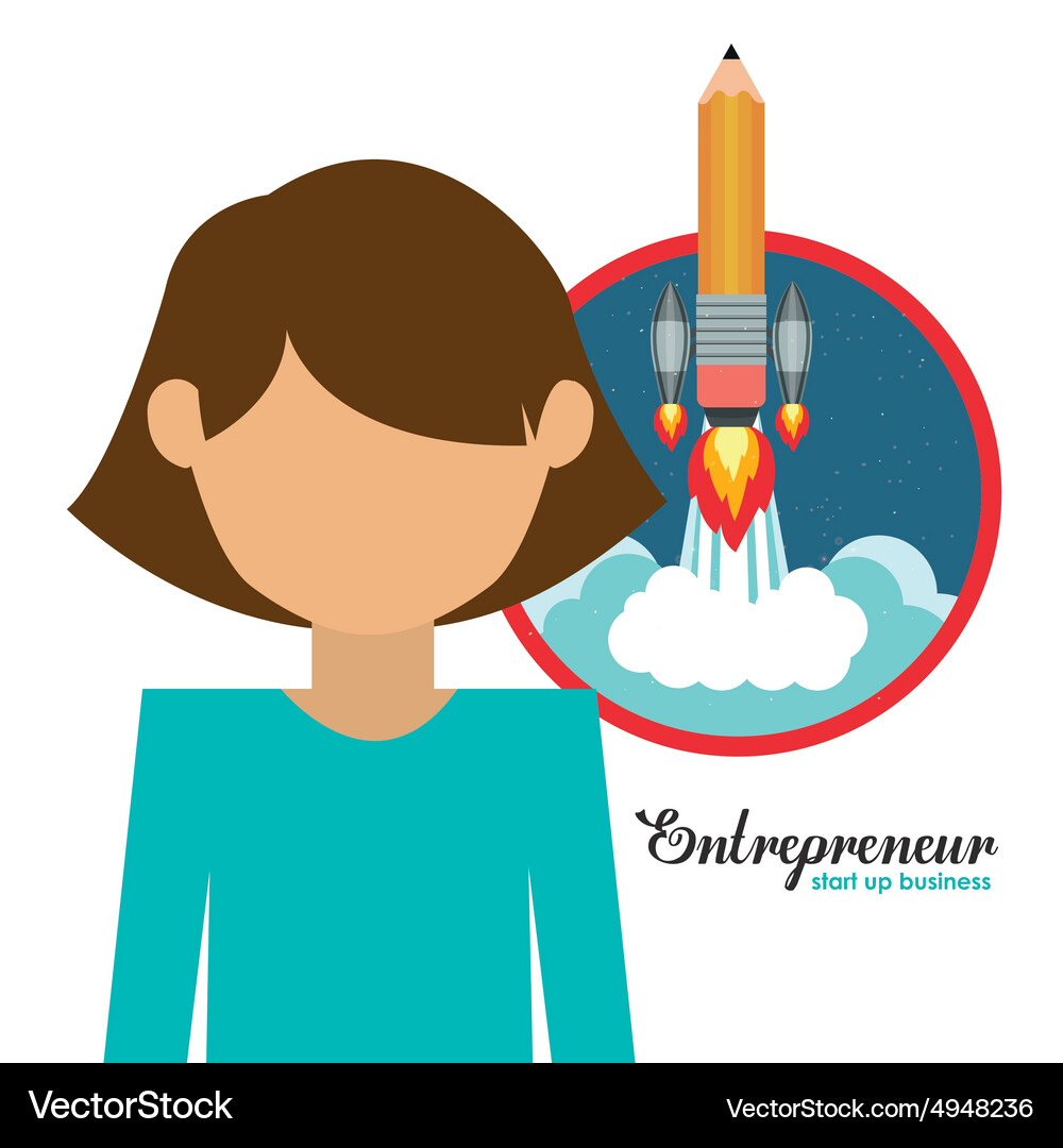 Entrepreneur design Royalty Free Vector Image - VectorStock