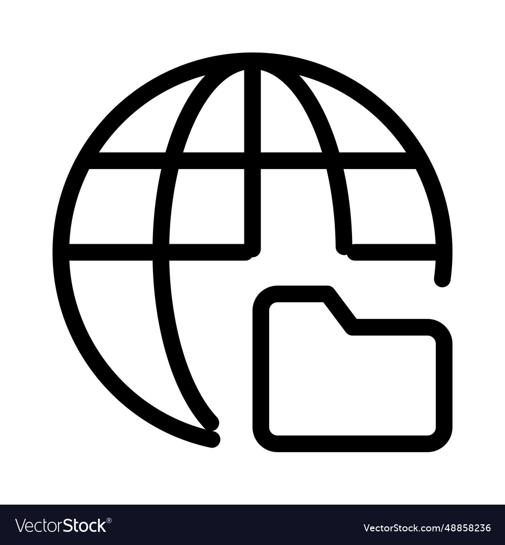 Folder collecting data curated from web Royalty Free Vector