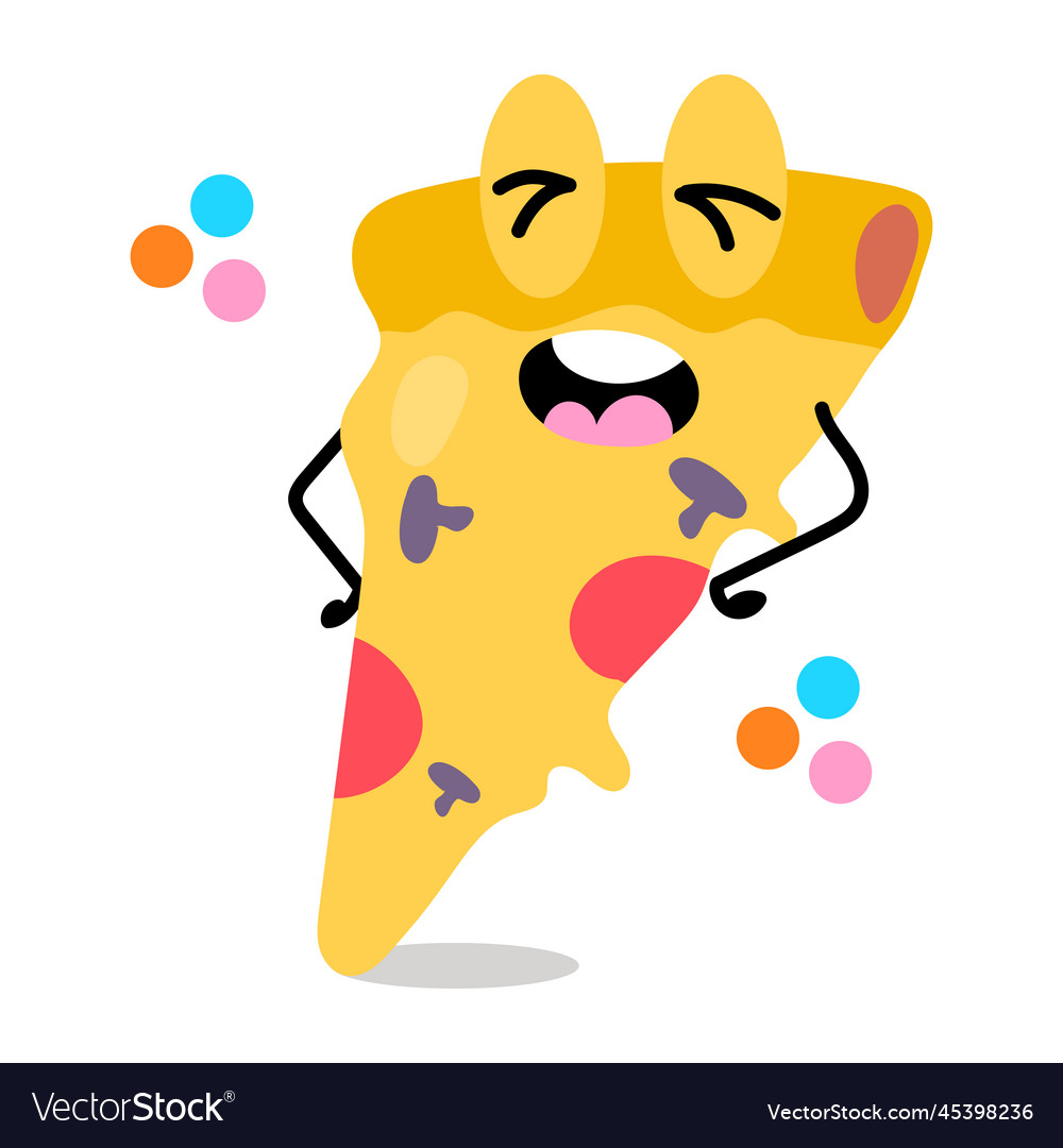 Pizza slice Royalty Free Vector Image - VectorStock