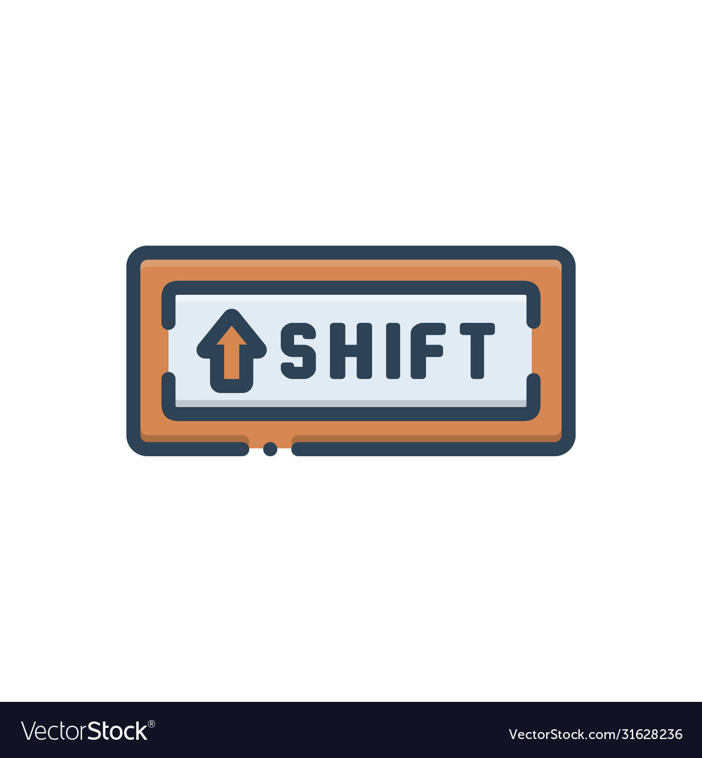 Shiftkey Royalty Free Vector Image - VectorStock