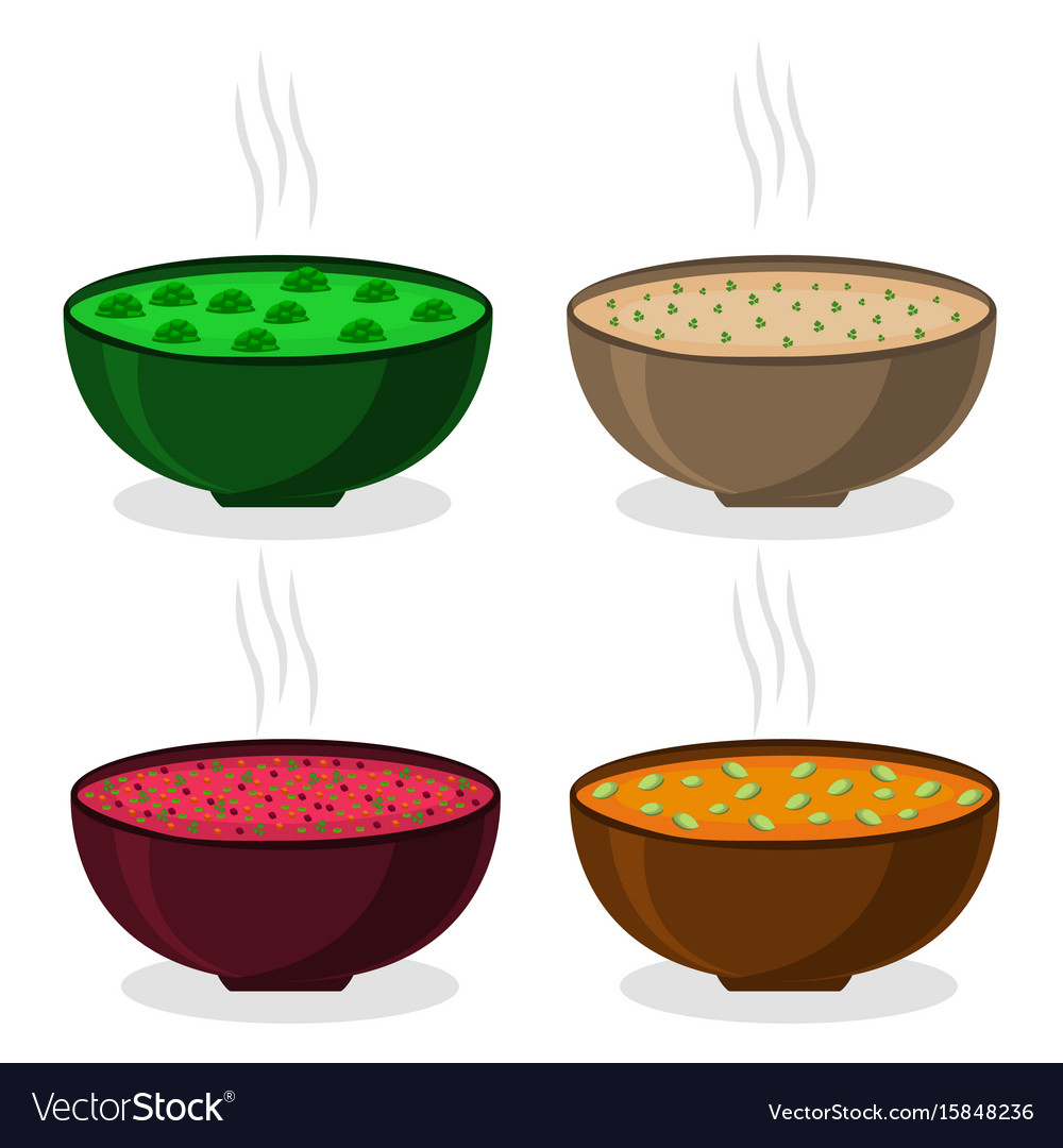 Theme soup Royalty Free Vector Image - VectorStock