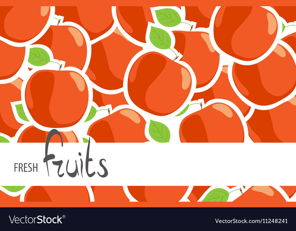 Apple background Royalty Free Vector Image - VectorStock