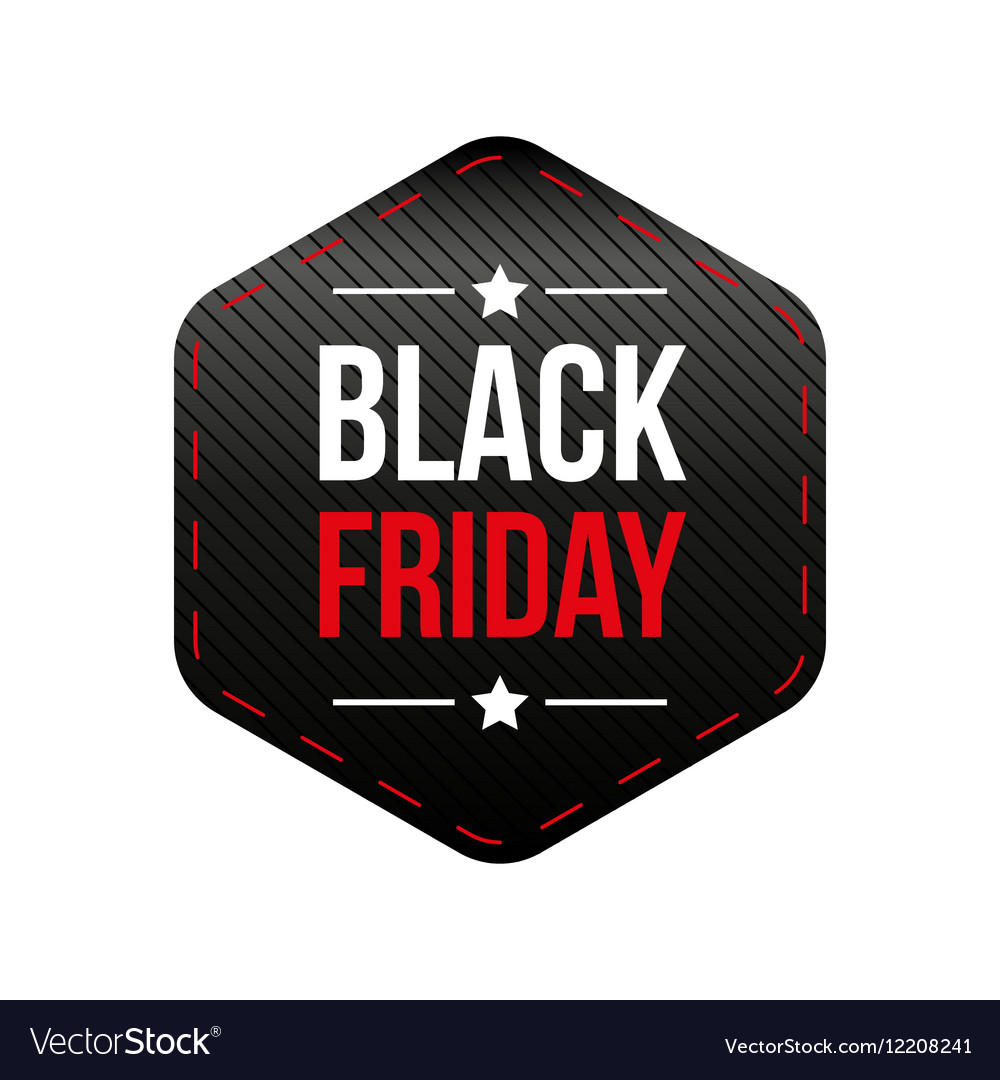 Black friday patch Royalty Free Vector Image - VectorStock