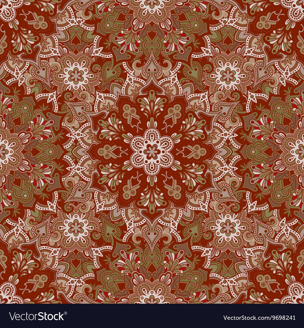 Boho flower pattern Royalty Free Vector Image - VectorStock