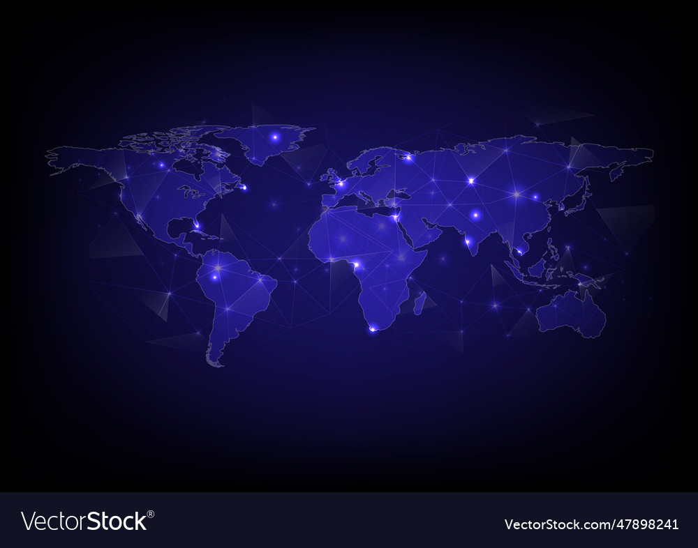 Global technology network2 Royalty Free Vector Image