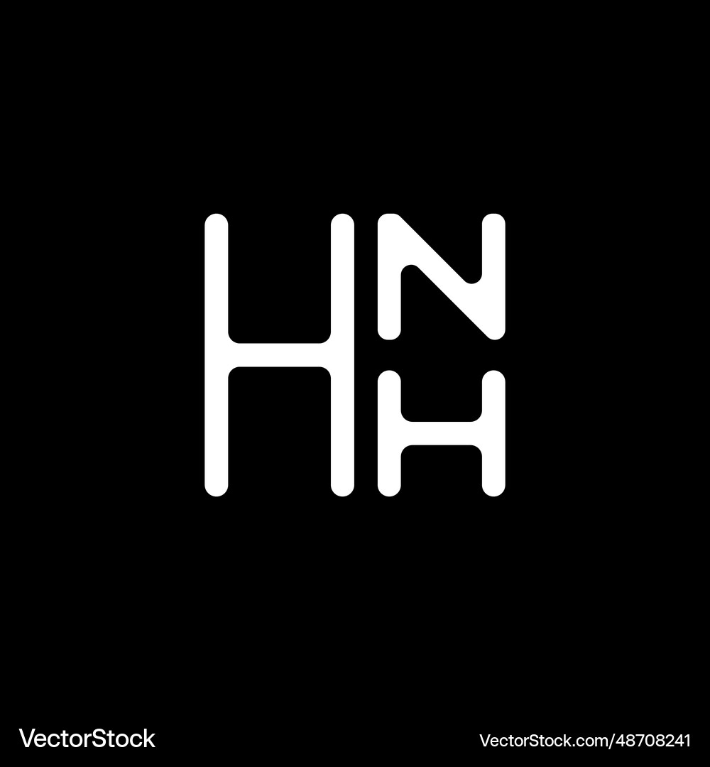 Hnh letter logo design simple and modern Vector Image
