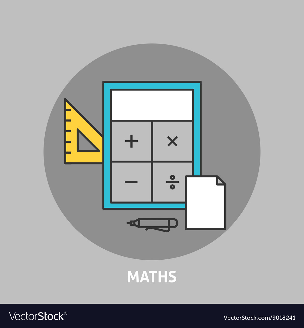 Math science concept Royalty Free Vector Image
