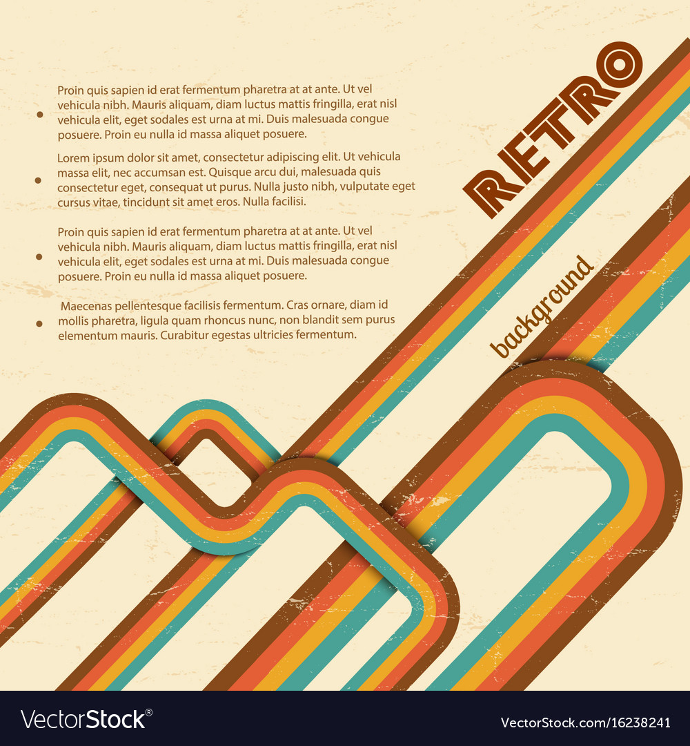 Retro background Royalty Free Vector Image - VectorStock