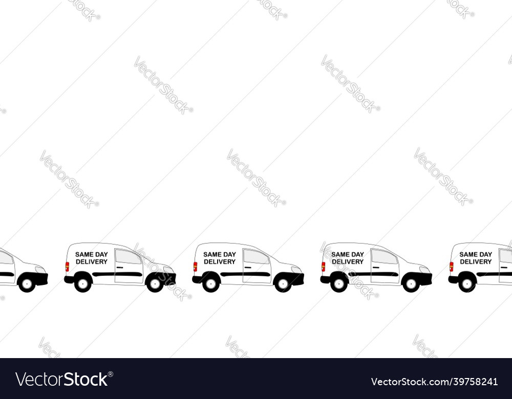 Same day delivery van Royalty Free Vector Image