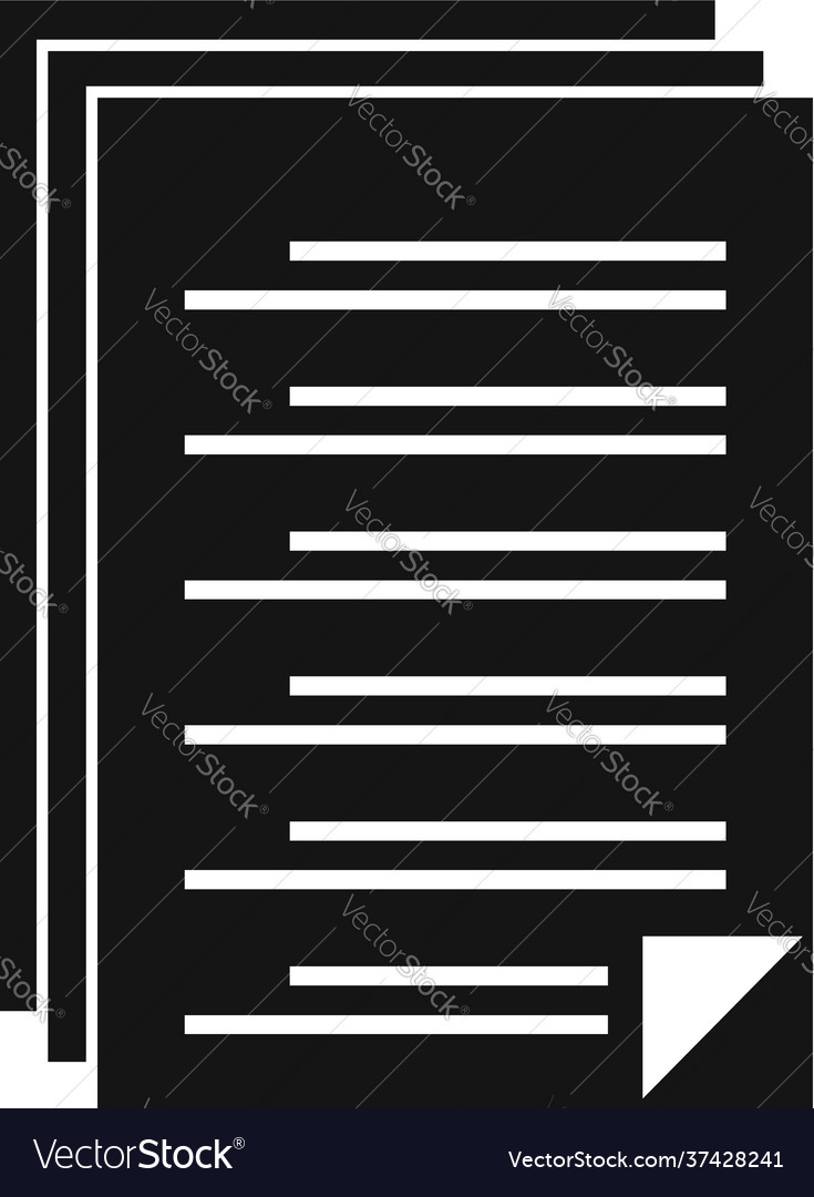 To-do list icon simple style Royalty Free Vector Image