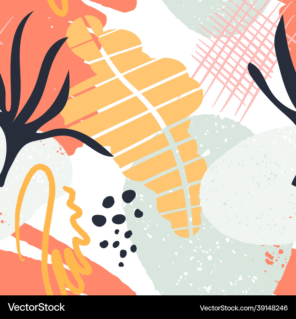 Abstract nature landscape geometric shapes Vector Image