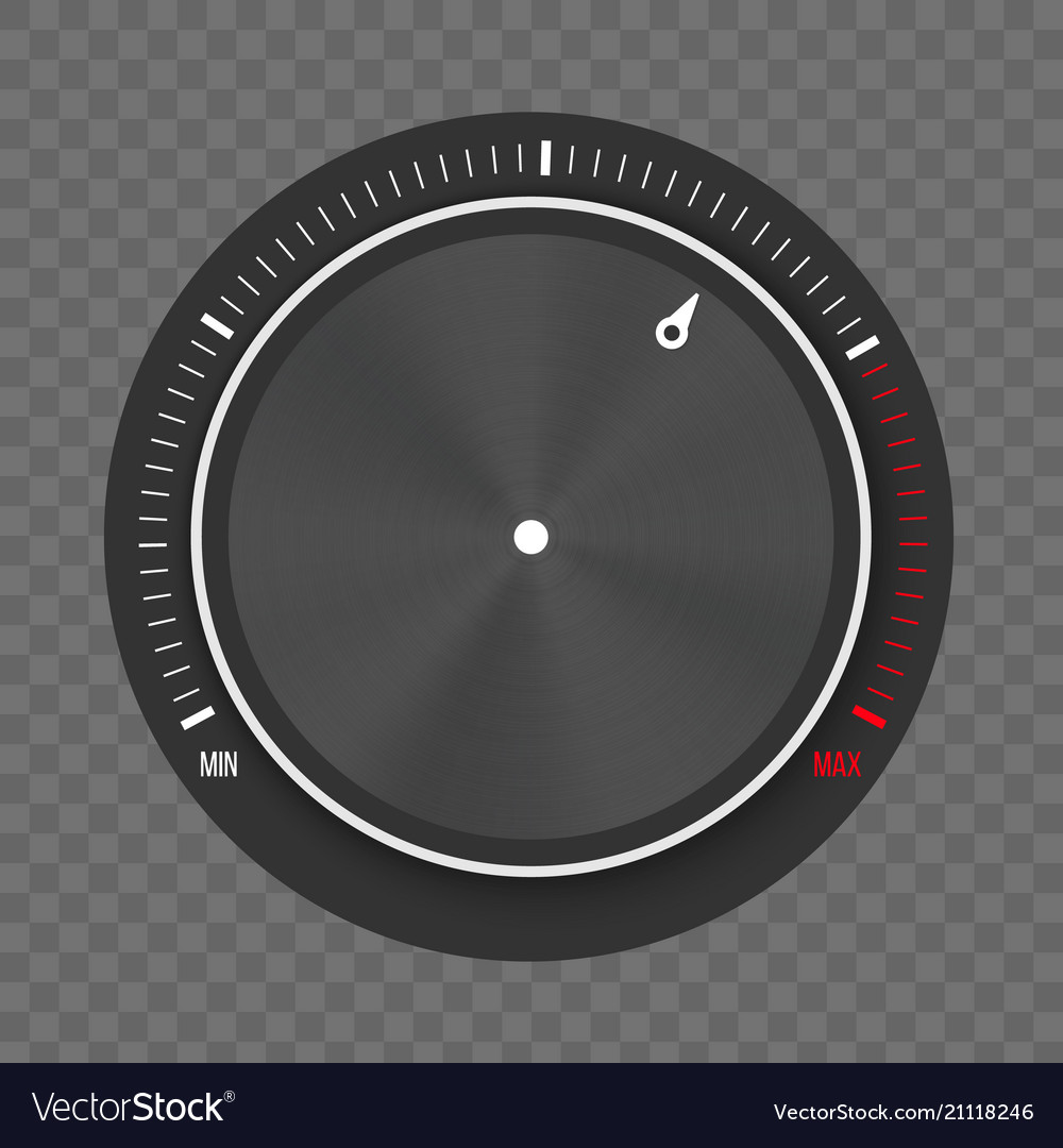 Creative dial knob level Royalty Free Vector Image