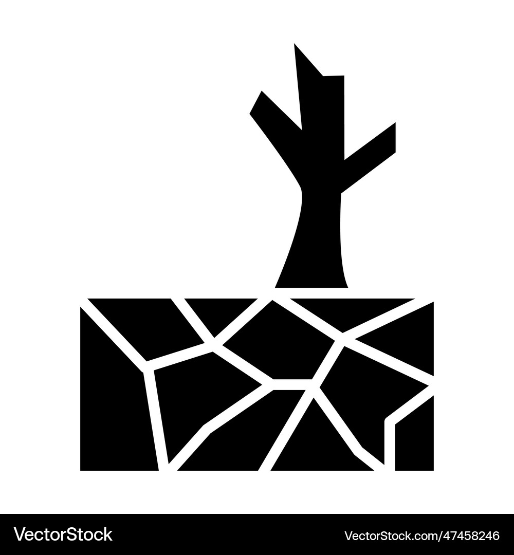 Drought glyph icon for personal and commercial use