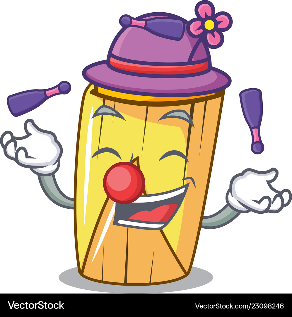 Juggling tamale with corn leaf in cartoon Vector Image