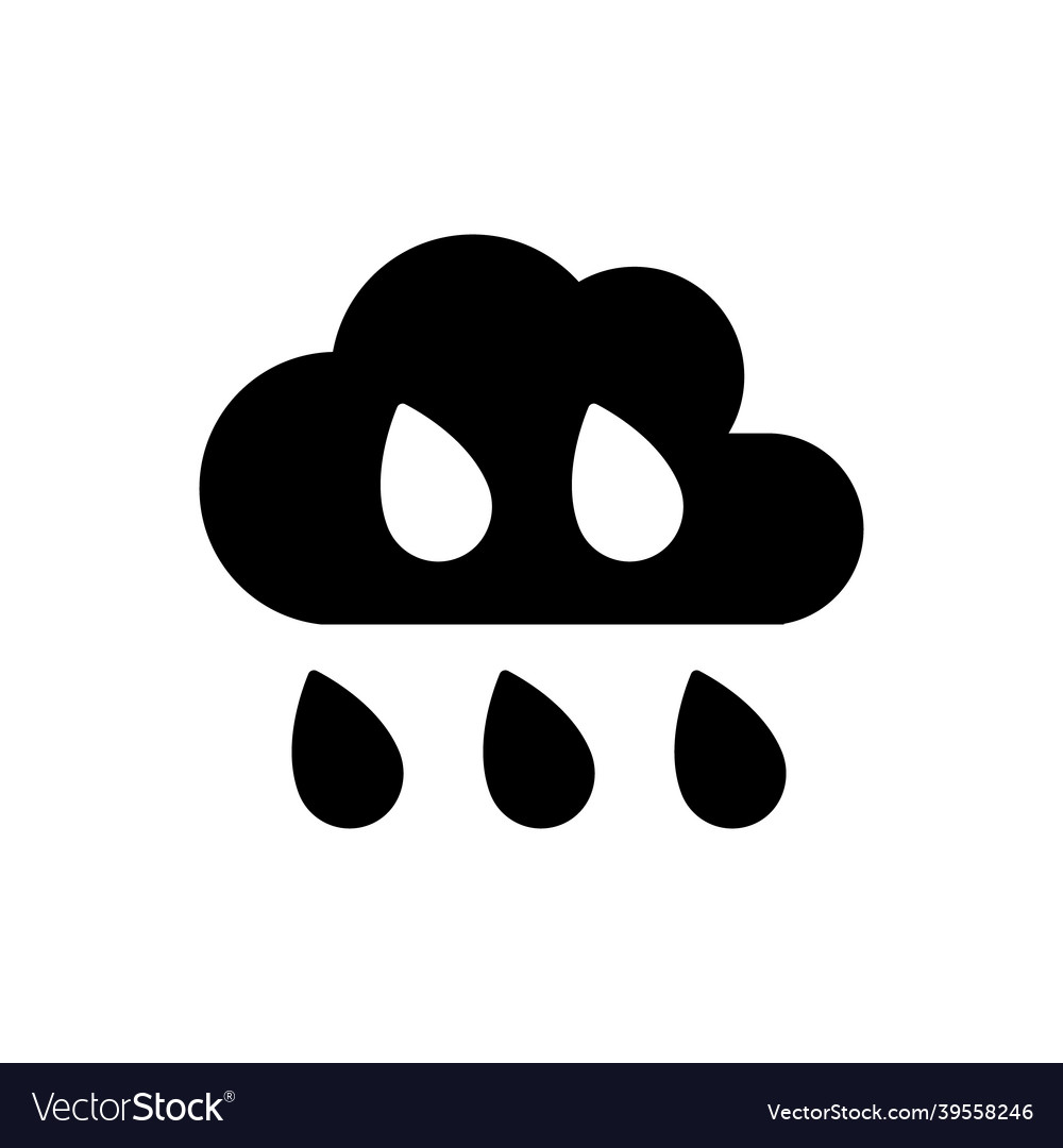 Rain icon Royalty Free Vector Image - VectorStock
